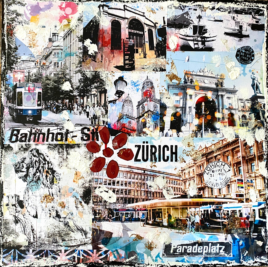 ZH Collage 4237 (Marion Duschletta) - KUNSTWARENHAUS ZUERICH - günstige, moderne Kunst (Abstrakt ...