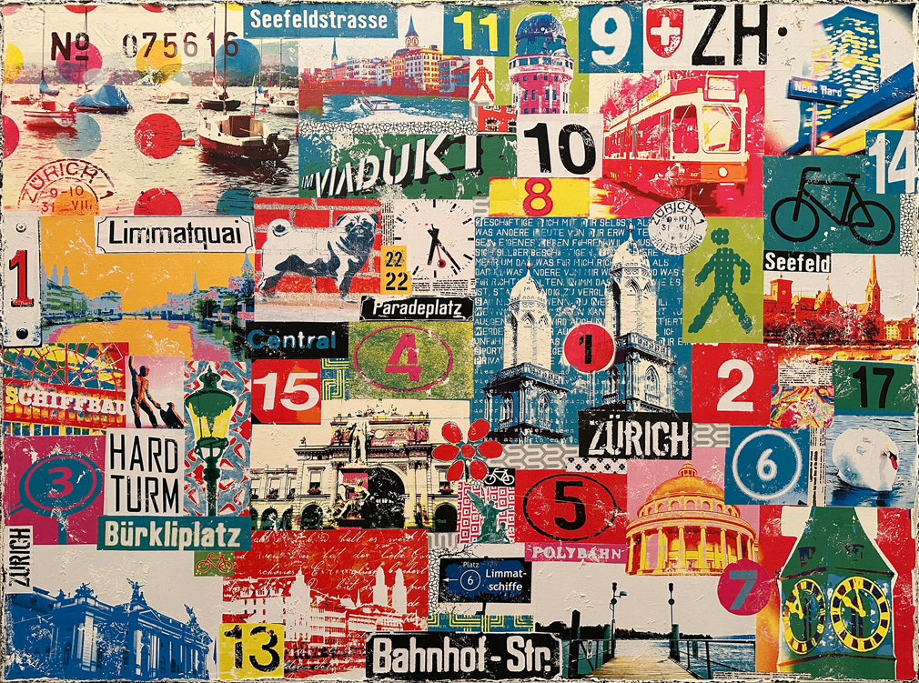 ZH Collage 1096 (Marion Duschletta) - KUNSTWARENHAUS ZUERICH - günstige, moderne Kunst (Abstrakt ...